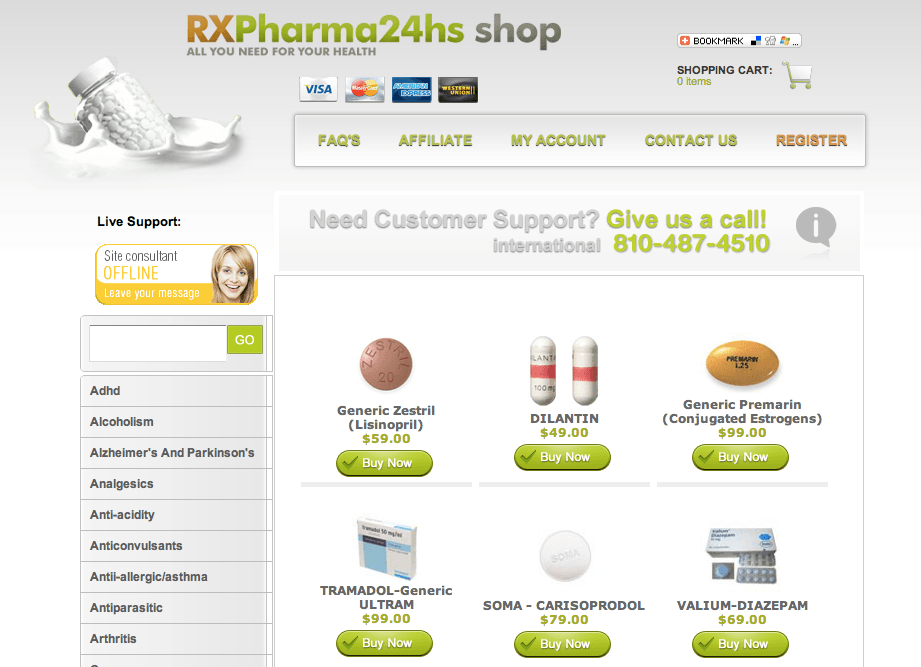 Rxpharma24hs.com review: High risk website for online medications