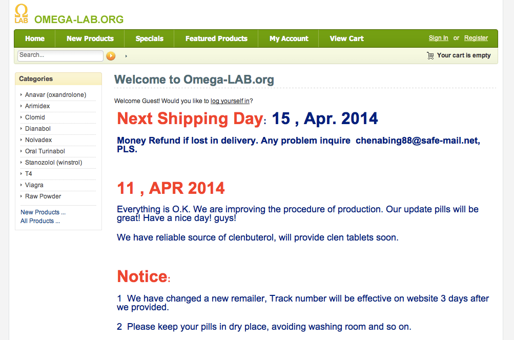 Omega-lab.org Review: The Store Might Be Risky Needs Caution - RXLOGS