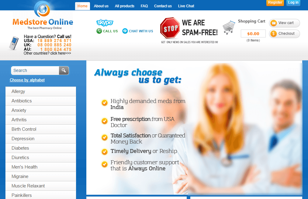 » Medstore-Online.co Reviews – Online Pharmacy with Good Reputation but a bit High Prices